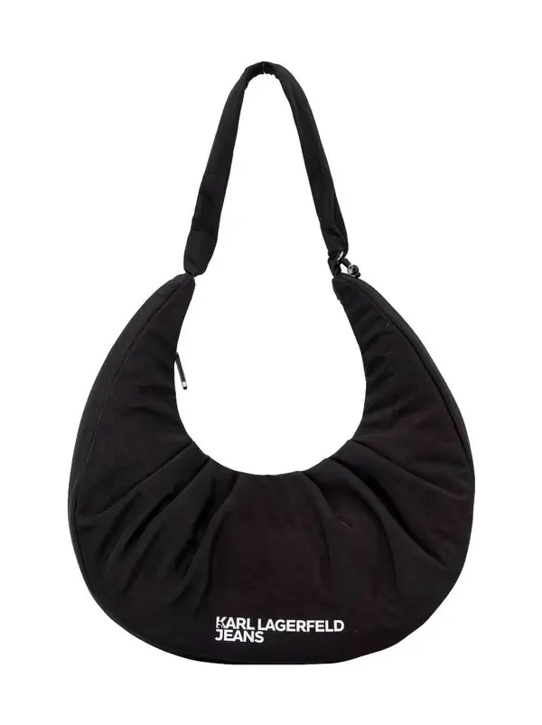 Karl Lagerfeld Ruched Tote Bag - Black