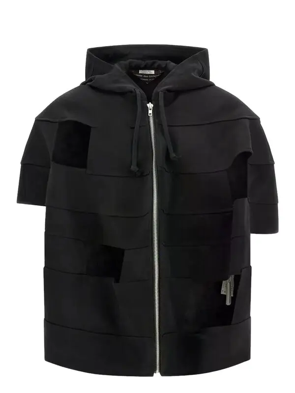 Comme Des Garçons Cut-out Armor-inspired Jacket - Black