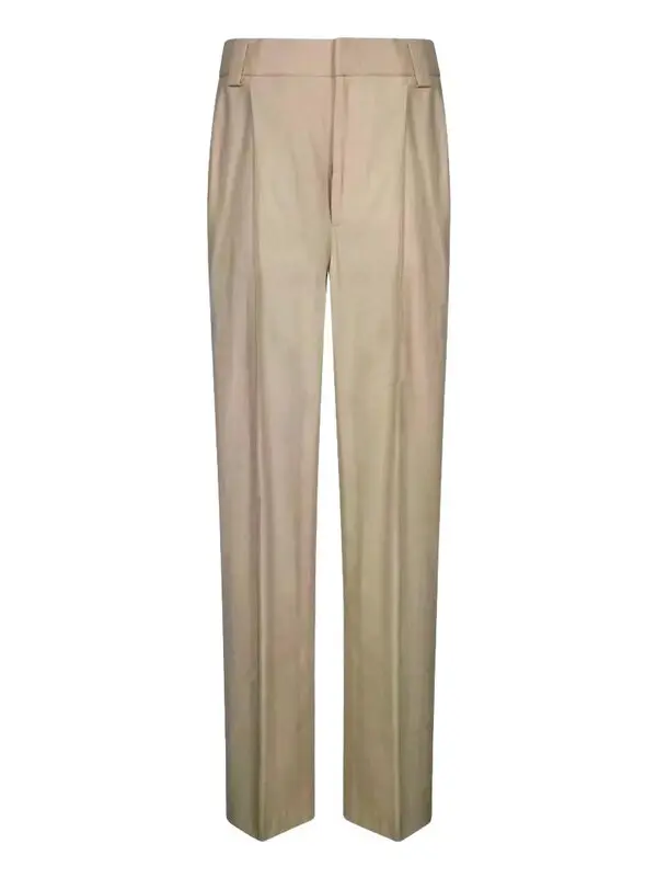 DONDUP Pressed-crease Trousers - Neutrals
