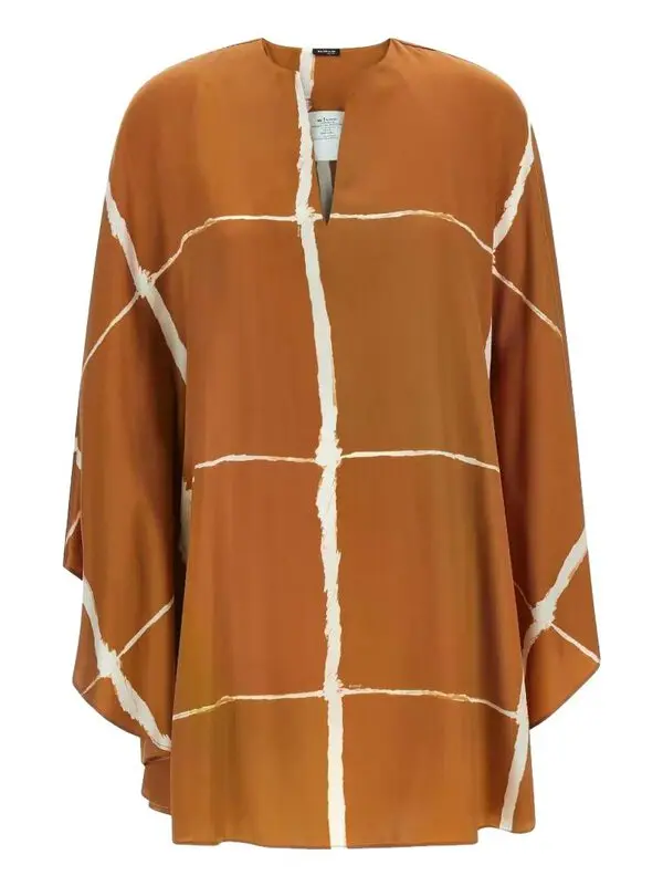 Kiton Silk-satin Blouse - Brown