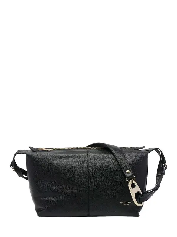 MY BEST BAG FIRENZE Grained-leather Shoulder Bag - Black