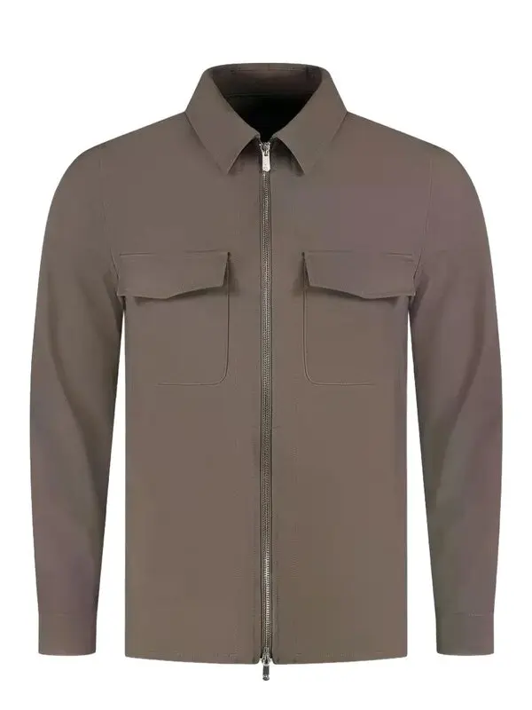 Marco Pescarolo Urus Chest-pockets Zip-up Jacket - Brown