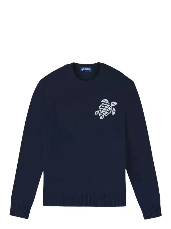 Vilebrequin Turtle-embroidered Sweater - Blue
