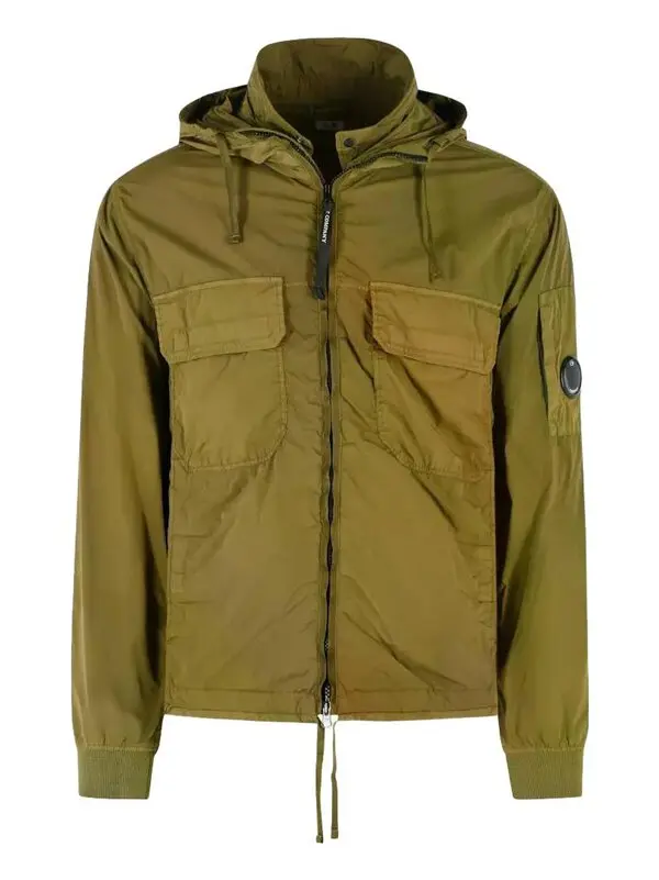 C.P. COMPANY Chrome-r Lens-detail Hooded Jacket - Green