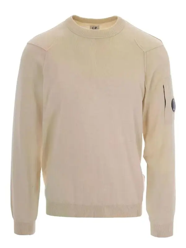 C.P. COMPANY Lens-detail Sweater - Neutrals