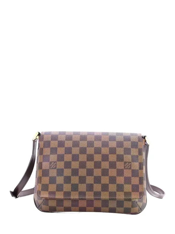 LOUIS VUITTON Musette Tango Damier Shoulder Bag - Brown