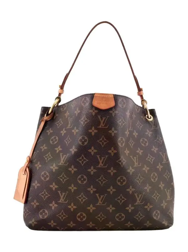 LOUIS VUITTON Graceful Handbag Monogram Canvas Pm Hobo Bag - Brown