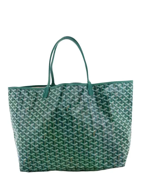 Goyard Saint Louis Coated Canvas Gm Tote Bag - Green