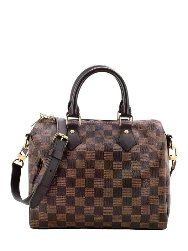 LOUIS VUITTON Speedy Bandouliere Damier 25 Satchel - Brown