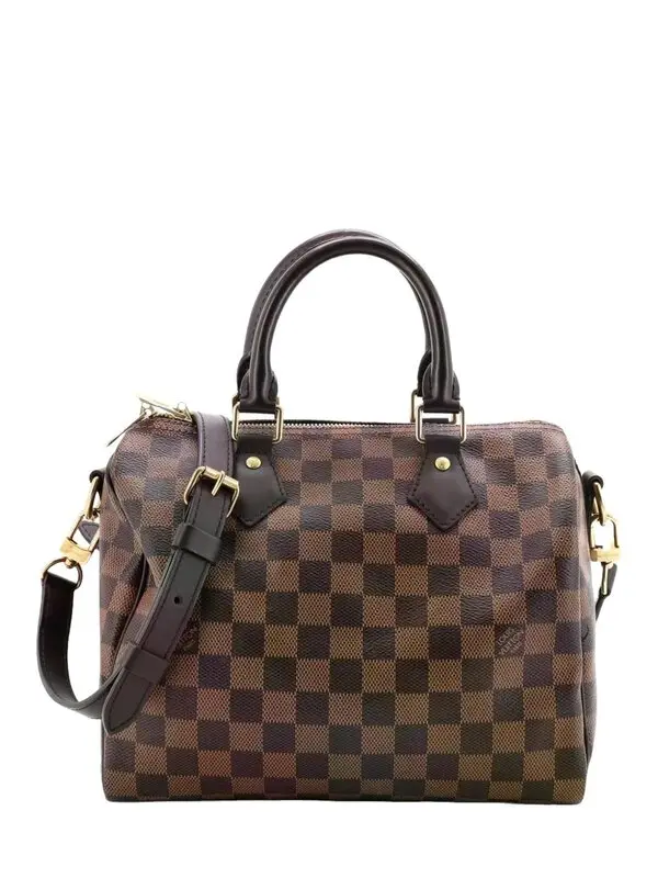 LOUIS VUITTON Speedy Bandouliere Damier 25 Satchel - Brown