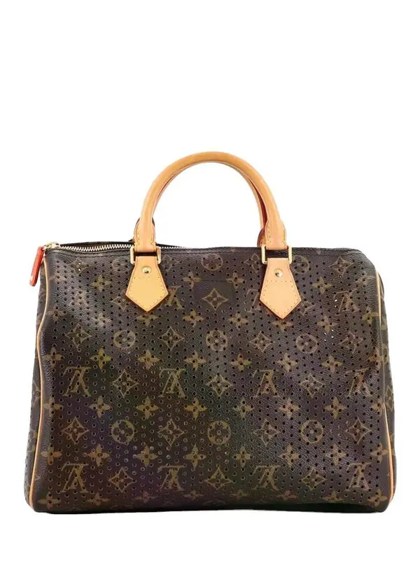 LOUIS VUITTON Speedy 30 Perforated Monogram Satchel - Brown
