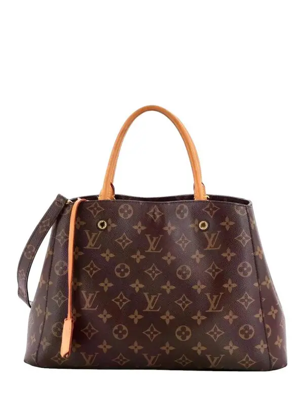 LOUIS VUITTON Montaigne Handbag Monogram Canvas Mm - Brown