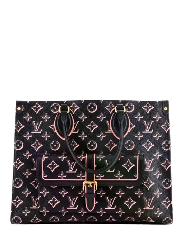 LOUIS VUITTON Onthego Monogram Canvas Mm Tote Bag - Black