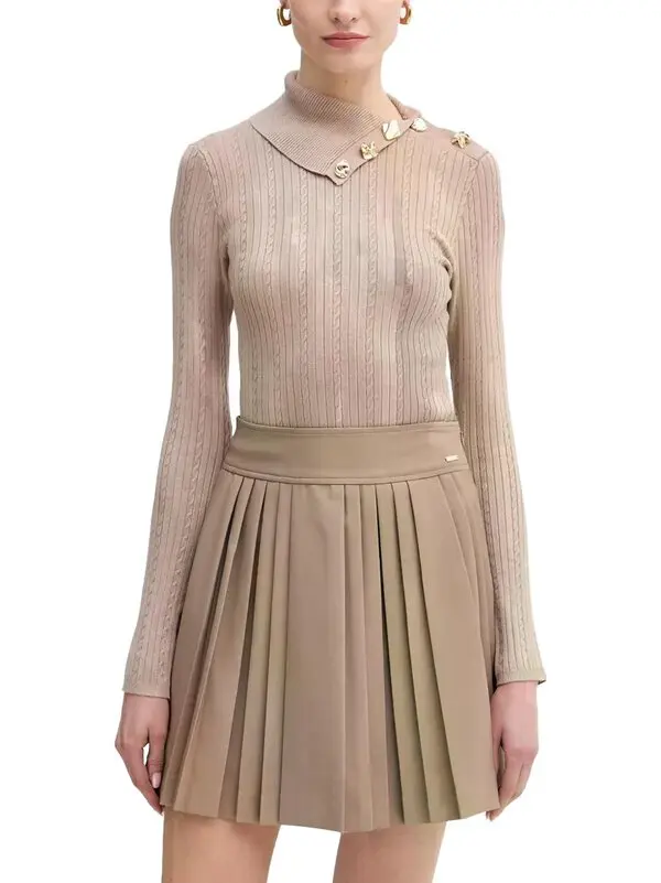 Guess Button-embellished Sweater - Neutrals
