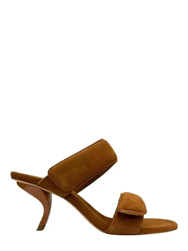 GIABORGHINI Fumiko Suede Sandals - Brown