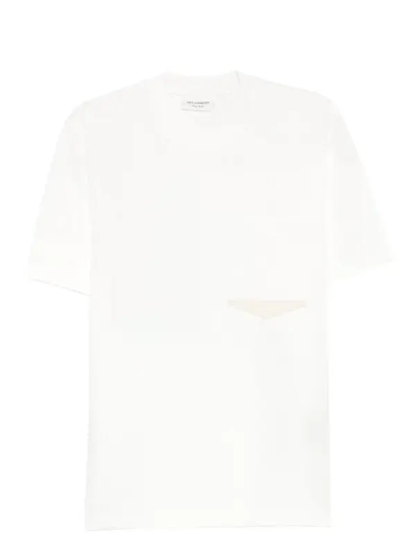 YES LONDON Patch-pocket T-shirt - White