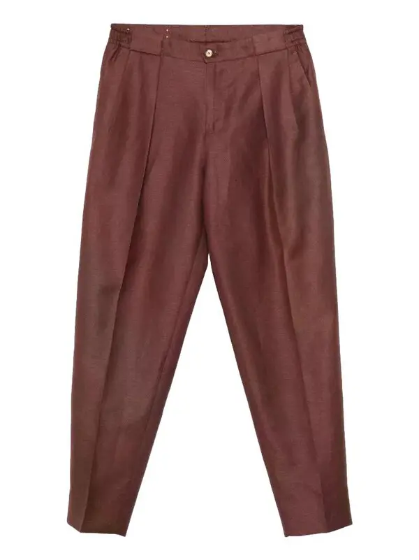 BRIGLIA 1949 Elasticated-waist Trousers - Red