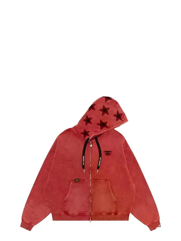 AAPE BY *A BATHING APE Moonface Zip-up Hoodie - Red