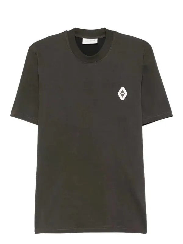 YES LONDON Logo-patch T-shirt - Brown