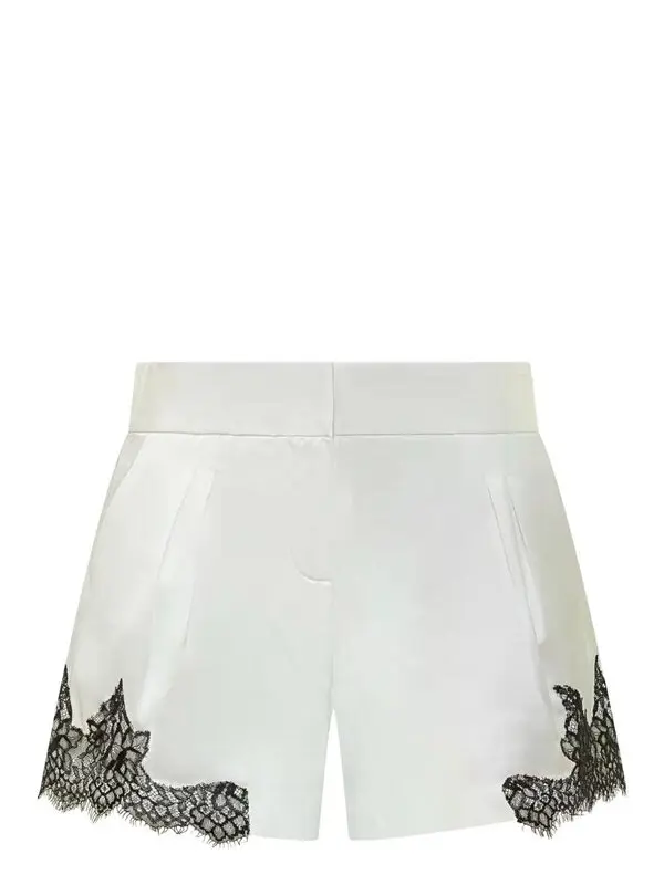 IRO PARIS Lace Trim Short - White