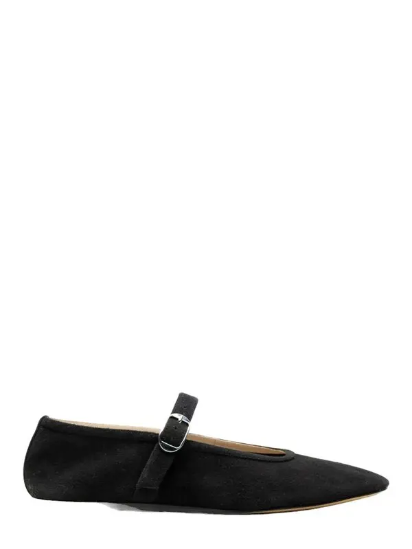 Le Monde Beryl Buckle Ballet Flats - Black