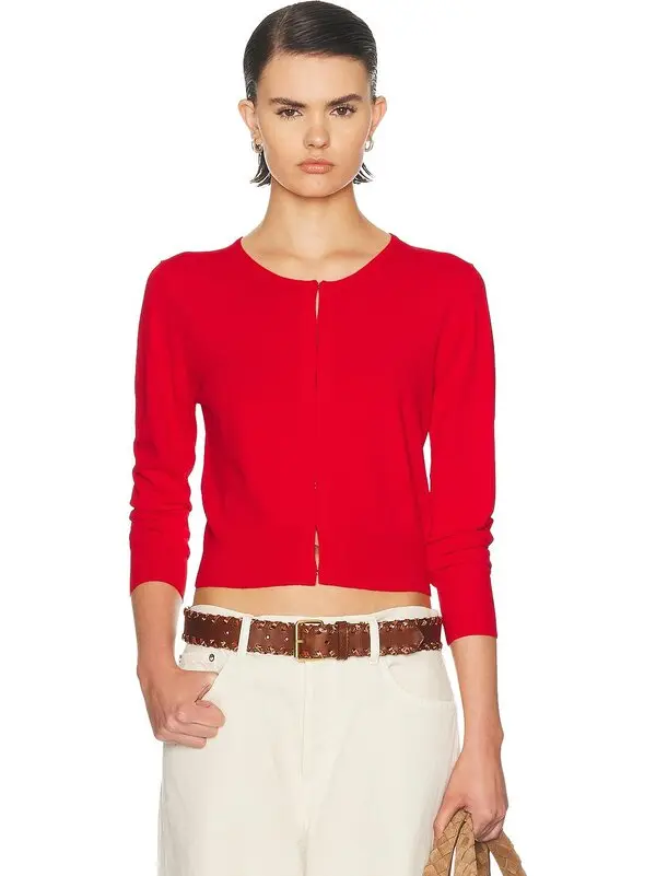 Brandon Maxwell Ellery Shrunken Cardigan - Red