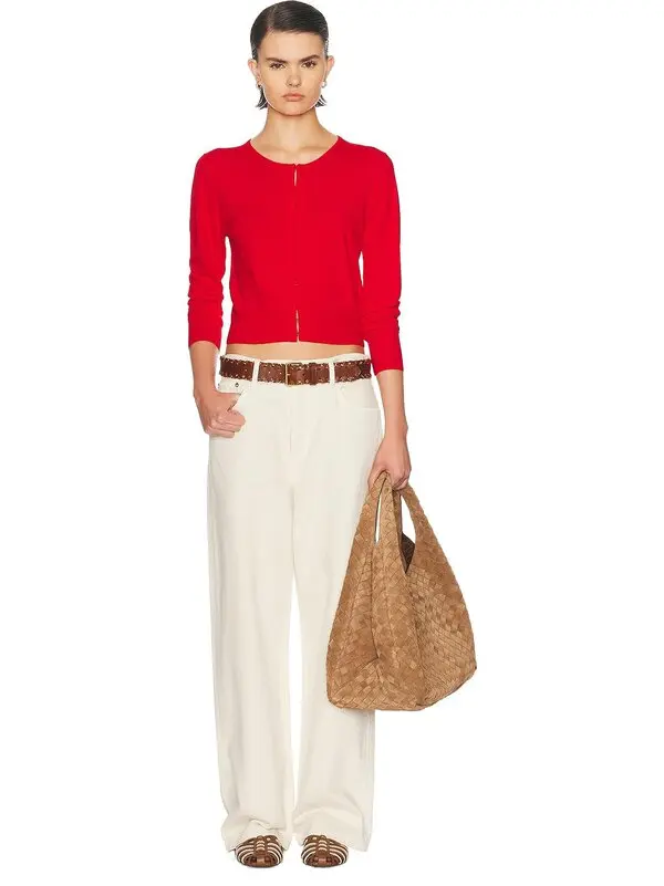 Brandon Maxwell Ellery Shrunken Cardigan - Red