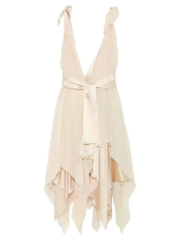 STEPHAN JANSON V-neck Midi Dress - Neutrals