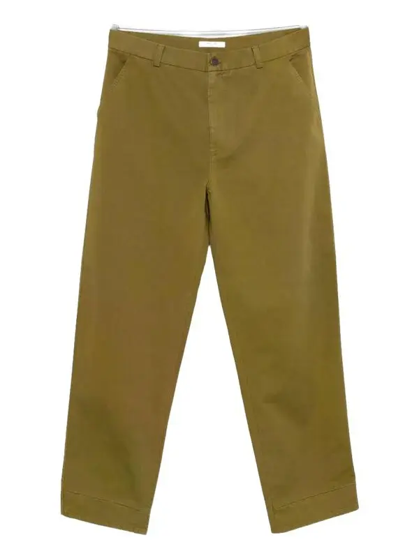 CELLAR DOOR Belt-loops Trousers - Green