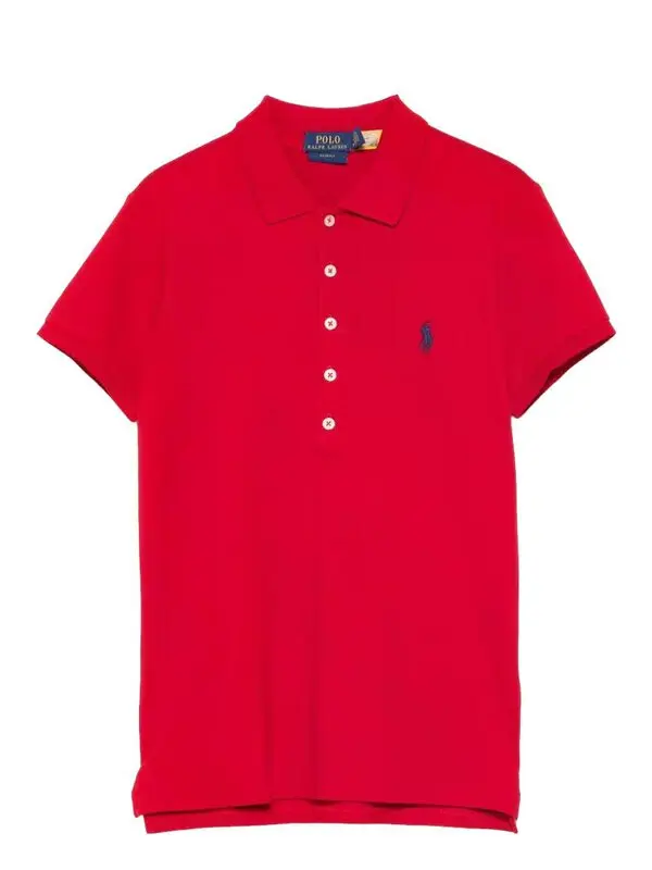 Polo Ralph Lauren Embroidered Logo Polo Shirt - Red