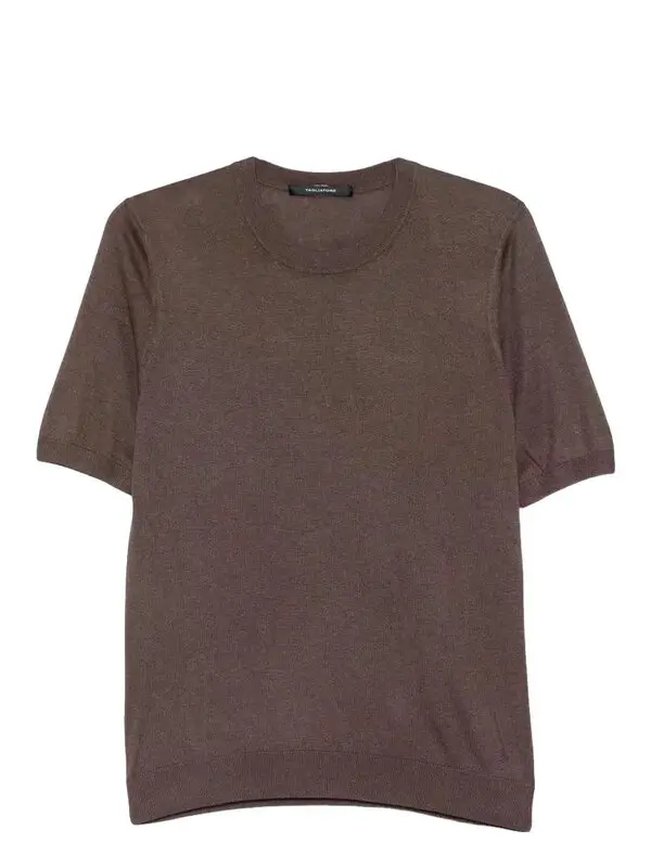 Tagliatore Short-sleeves T-shirt - Brown