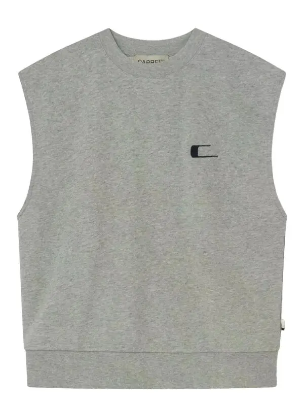 Carrera Eyewear Logo-embroidered Sleeveless Vest - Grey