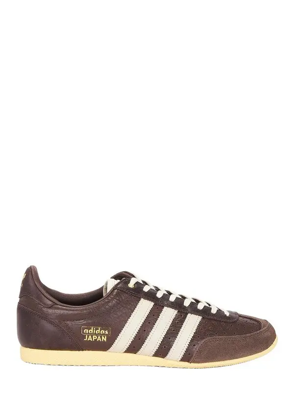 ADIDAS ORIGINALS Japan Sneaker - Brown, Wonder White, & Gold Metallic