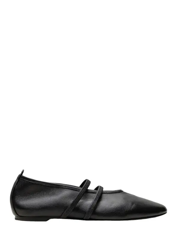 CHUCKIES Double-strap Ballet Flats - Black