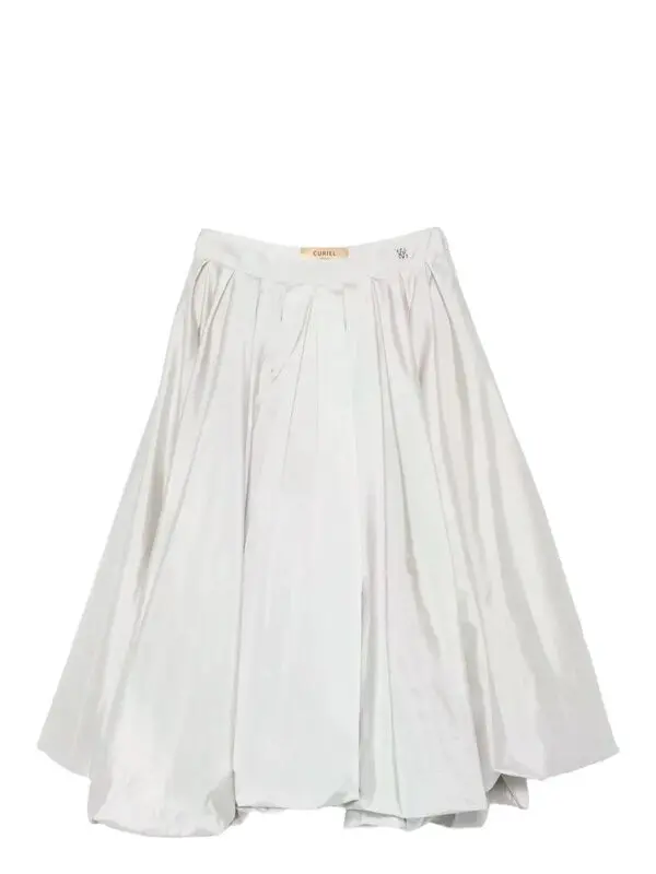 CURIEL A-line Midi Skirt - Grey
