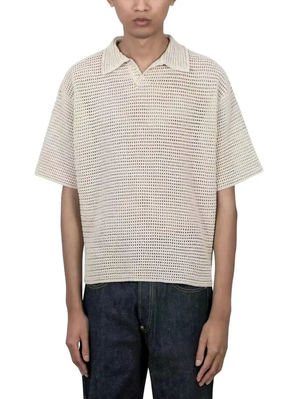 Auralee Tussah Polo Shirt - Neutrals