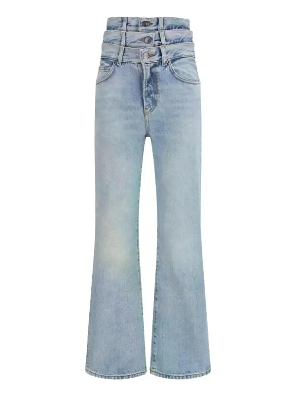 Fiorucci Triple Waistband Flared Jeans - Blue