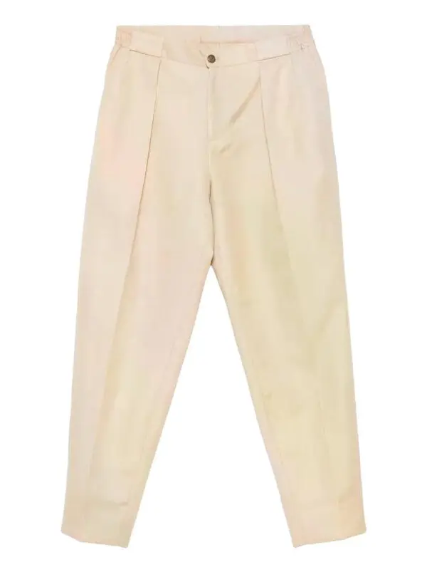 BRIGLIA 1949 Pleated Pressed-crease Trousers - Neutrals