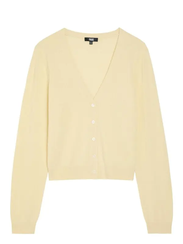 Paige Cashmere Cardigan - Yellow