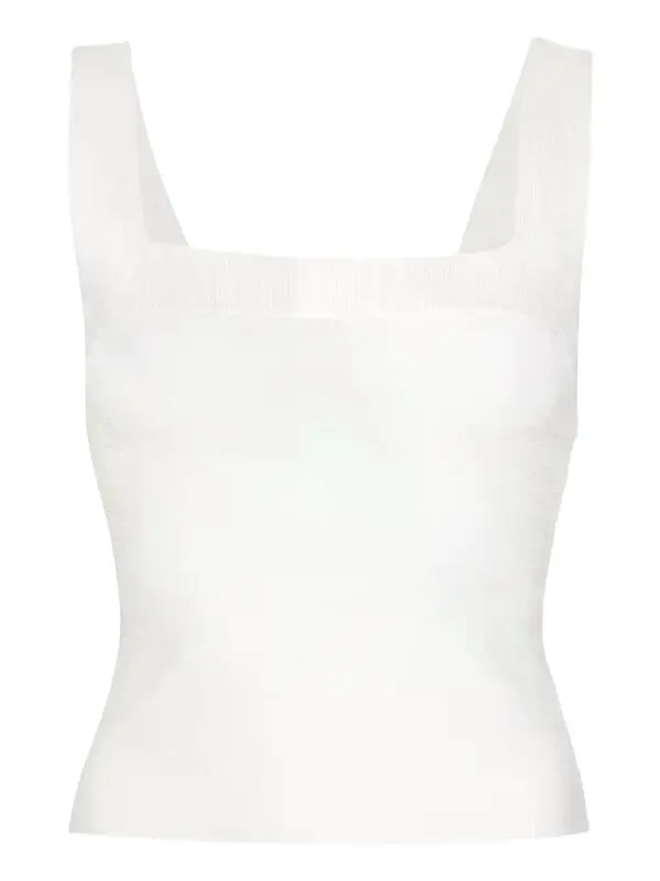Simkhai Square-neck Knitted Top - Neutrals