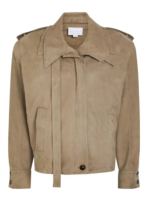Stella McCartney Suede Jacket - Brown
