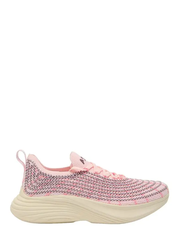 Apl Zipline Embroidered Knit Sneakers - Light Pink