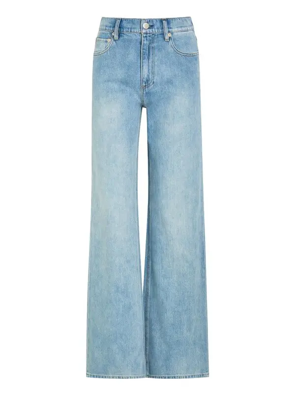 Alice + Olivia Wide-leg Denim Jeans - Blue