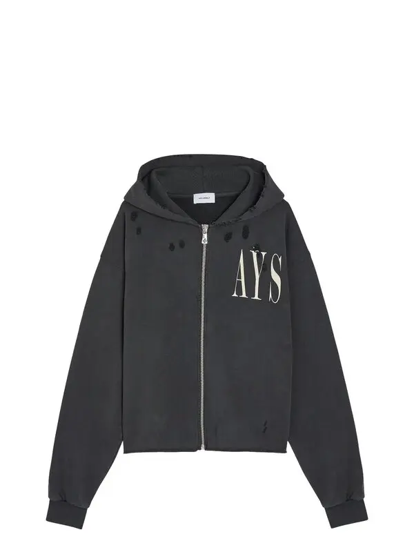 ASKYURSELF Cali Banned Hooded Cotton Sweatshirt - Black