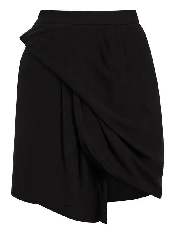VIVIENNE WESTWOOD Crepe Mini Wrap Skirt - Black