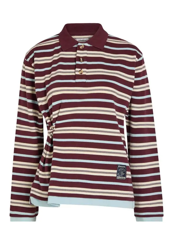DAMSON MADDER Noah Layered Striped Rugby Top - Multicoloured