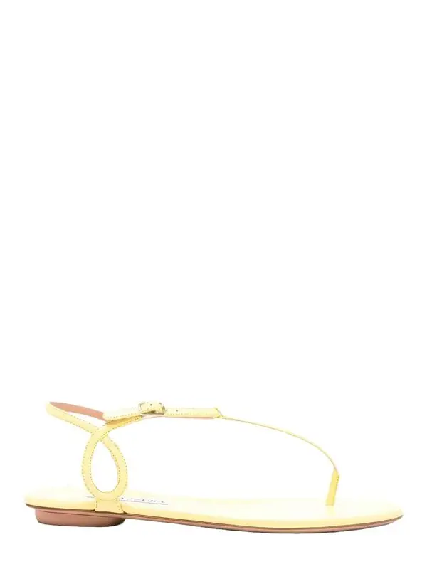 AQUAZZURA Almost Bare Flat Sandals - Yellow