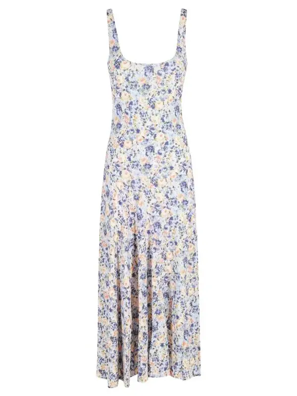 Ulla Johnson Yasna Floral-print Maxi Dress - Blue