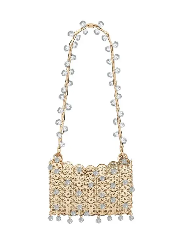 Rabanne 1969 Nano Crystal Embellished Bag - Gold