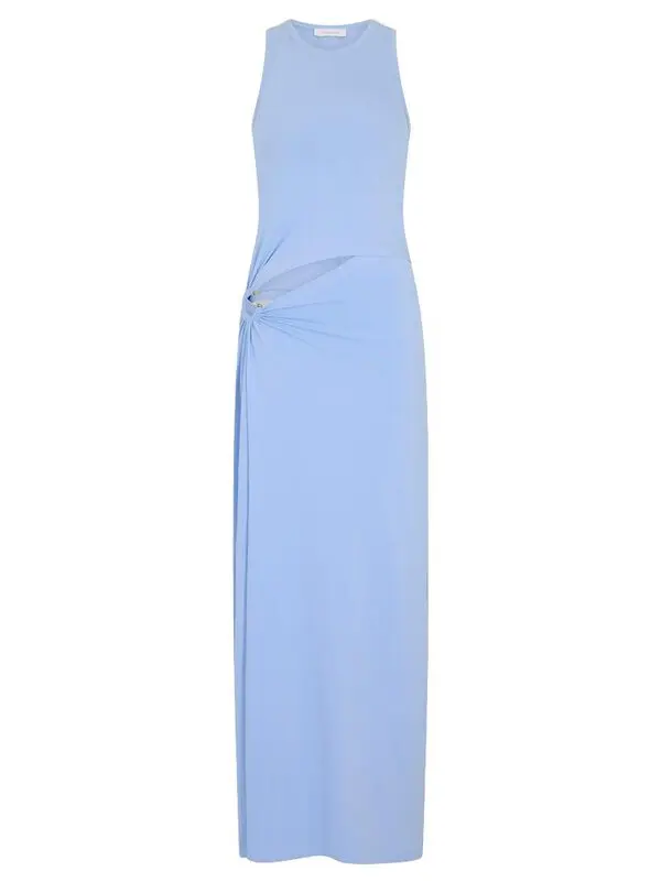 Rabanne Cut-out Detail Maxi Dress - Blue